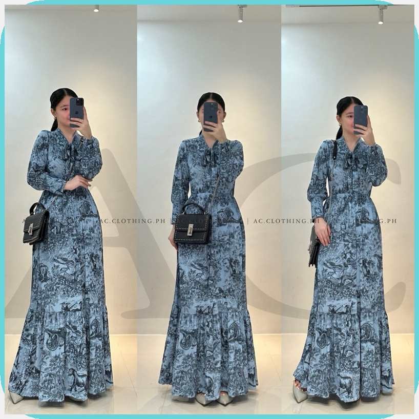 ERIKA$Mi+LONGSLEEVE^KdGK(TIE(z|KNOT)Q>MAXI}AT)DRESS>Ii}(BY:)Dr>AC ...