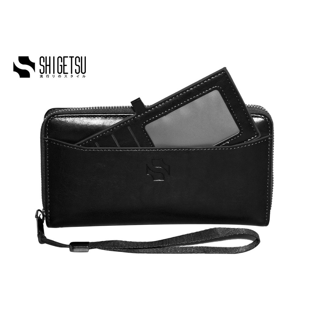 Shigetsu OME Leather Wallet for Men Long Wallet Card Holder Card Wallet ...