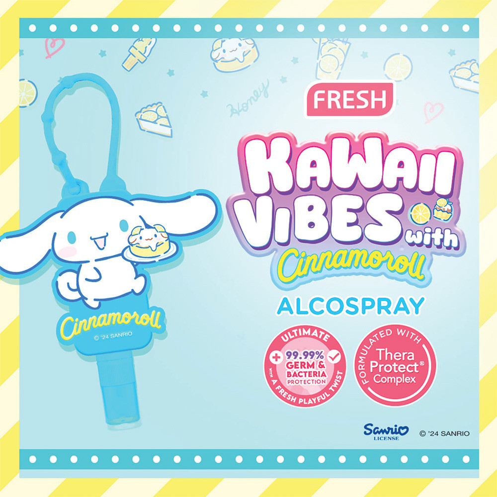 FRESH SANRIO CINNAMOROLL ALCOSPRAY 50ML | Shopee Philippines