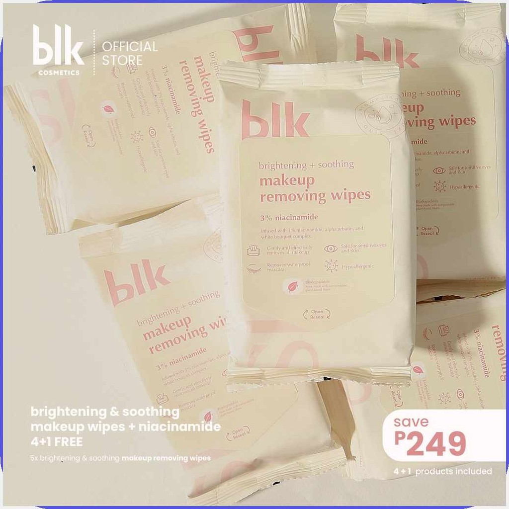 blk)m|skin-wl%brightening+h@r@s@c@F@a & soothing makeup removing wipes ...