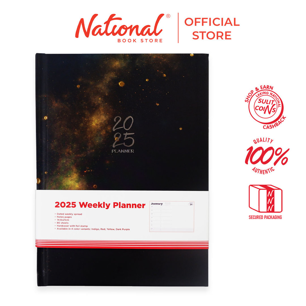 Best Buy 2025 Weekly Planner Hardcover with Foil Stamping 14.8x21cm 80 ...