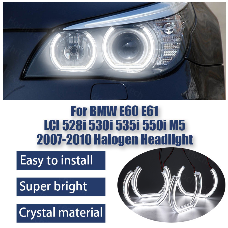 DRL Cut Style DTM U Shape Light Day Light Crystal LED Angel Eyes Kit ...