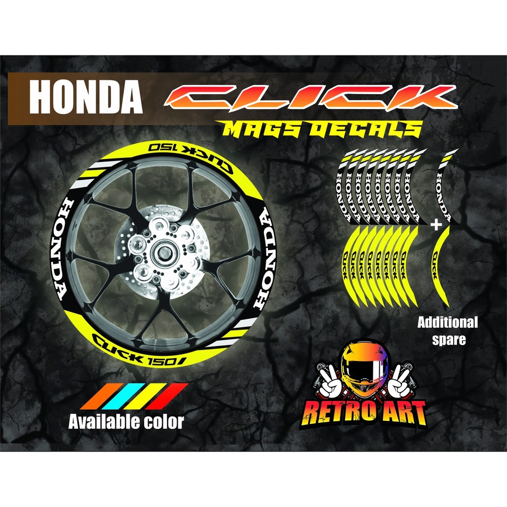 HONDA CLICK Mags decals | Shopee Philippines