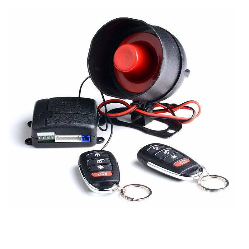 DC 12V universal remote smart tenon one way car alarm system with over ...
