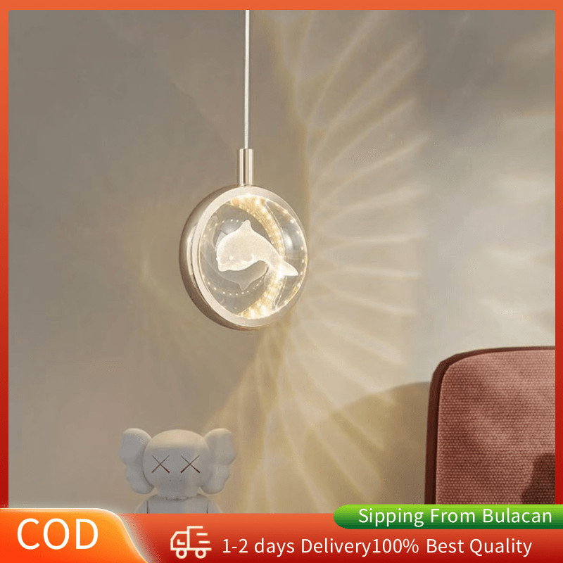 Nordic Chandelier Ceiling Light Tri Color Drop Light Hanging Lights Bar ...