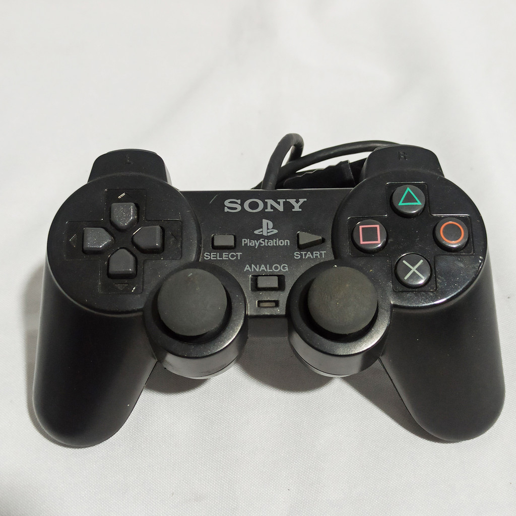 (FOR PARTS/REPAIR) PS2 PlayStation 2 Controller Black (X Button & R1 ...