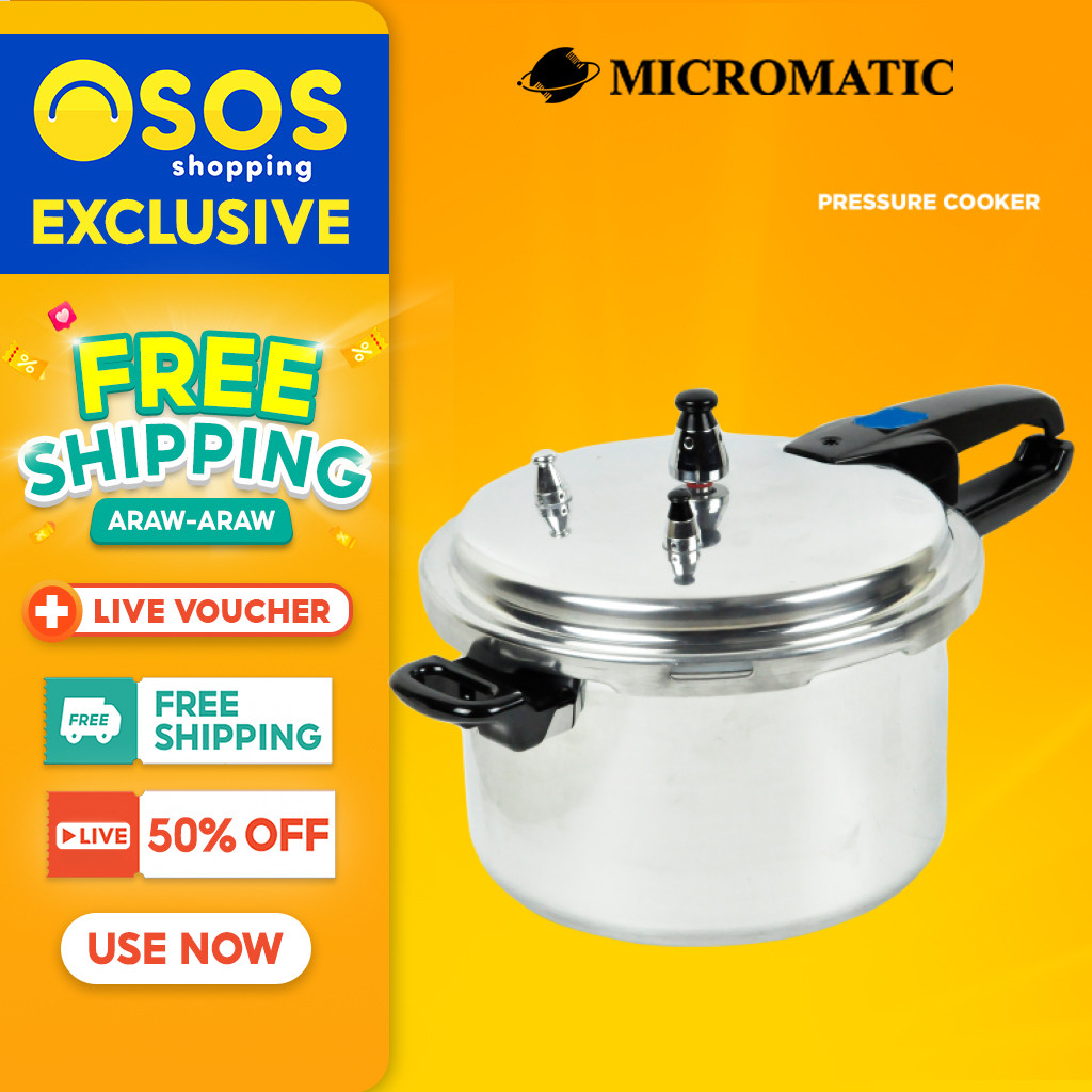 MICROMATIC Original Pressure Cooker 8 Quarts / 7.5 Liters MPC-8QC ...