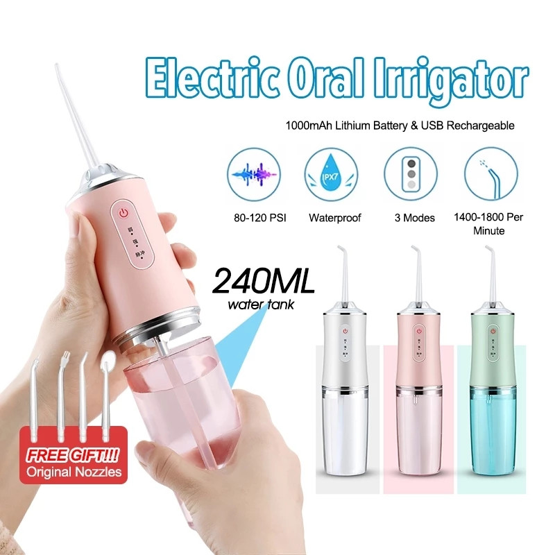 Smart Electric Flosser Oral care Water Flosser 4 Heads 220ML Oral ...