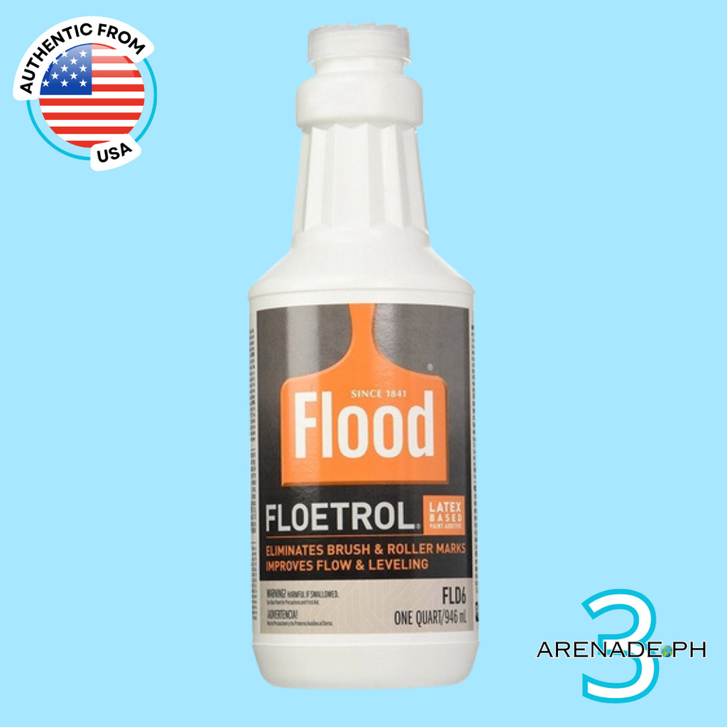 Flood FLD6 Floetrol Latex Based Paint Additive, 1 Quart / 946 ml ...