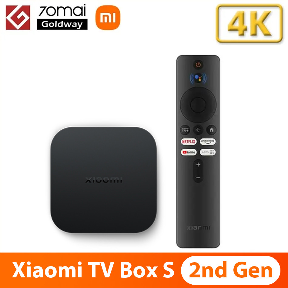 ☮Global Version Xiaomi Mi TV Box S 2nd Gen 4K Ultra HD Bluetooth 5.2 ...