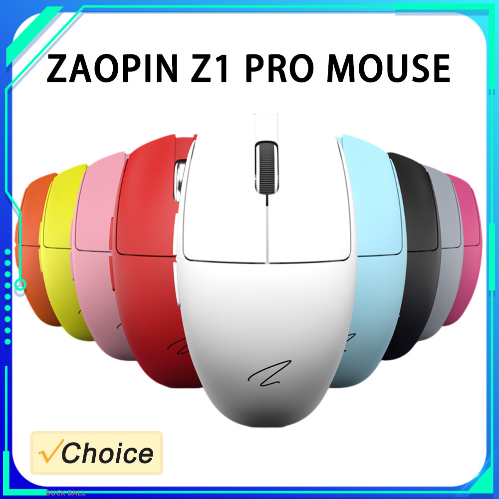 유New Zaopin Z1 Pro Three Mode Mouse PAW3395 Bluetooth Wireless Gaming Mouse 4K 500MA RGB Mice fo ...