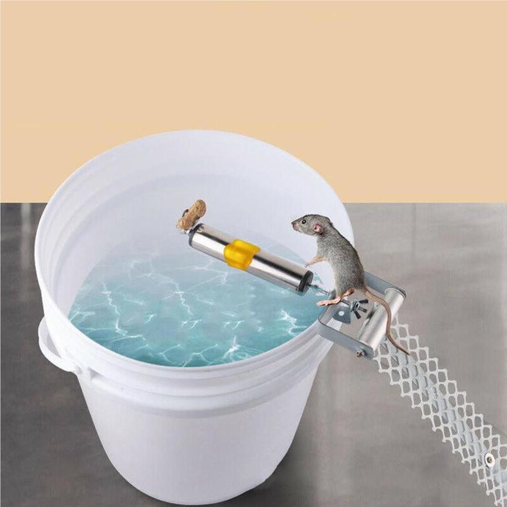 웃Automatic Rolling Mousetrap Roller Catching Bucket Ramp Mice Trap nT ...