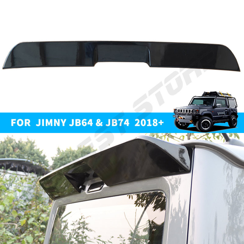 ۩High Quality Gloss Black Rear Wing Trunk Lip Tail Spoiler For Suzuki Jimny JB64 JB74 2019 2020 ...