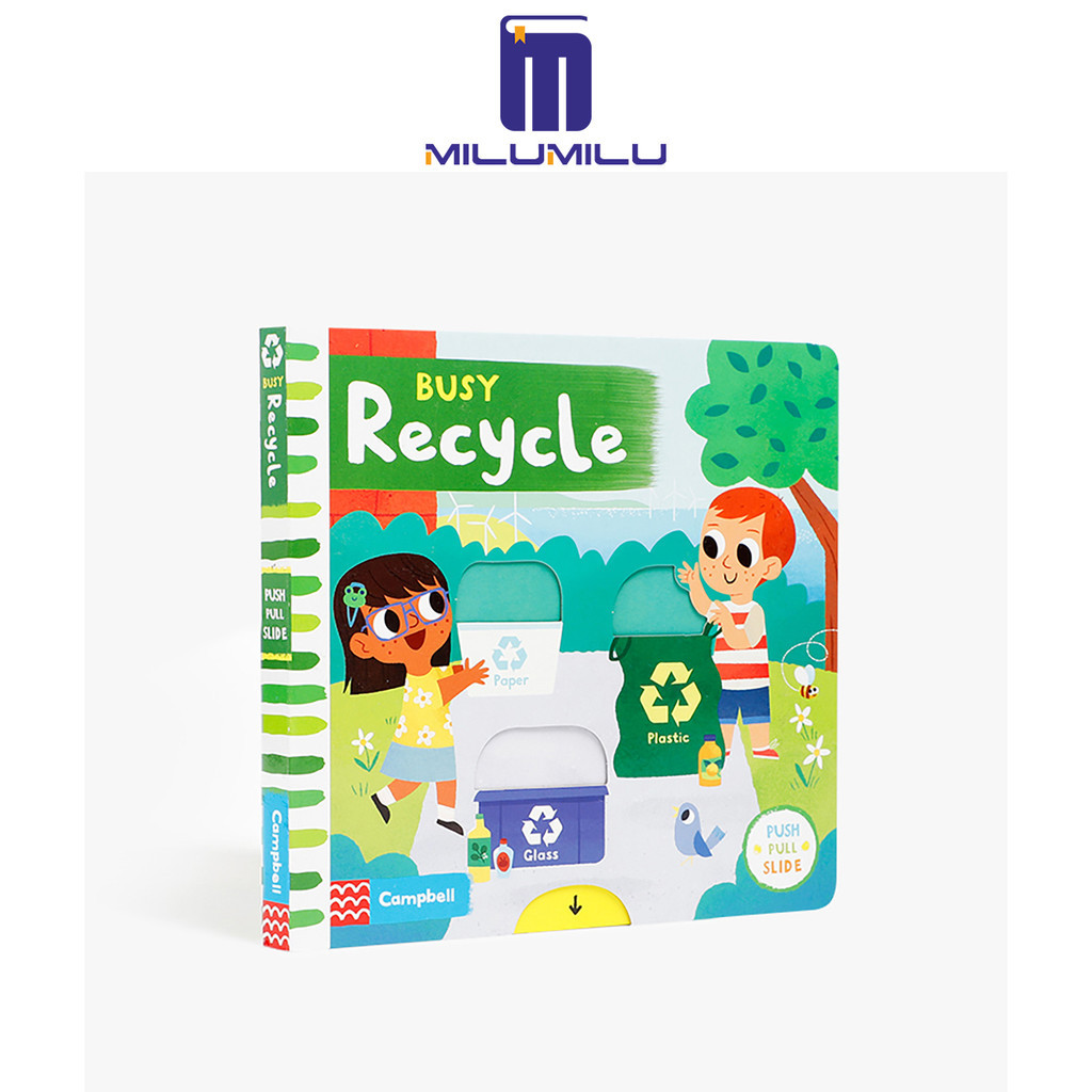milu Busy Busy Recycle Children's Agency Operation Book Board Book ...