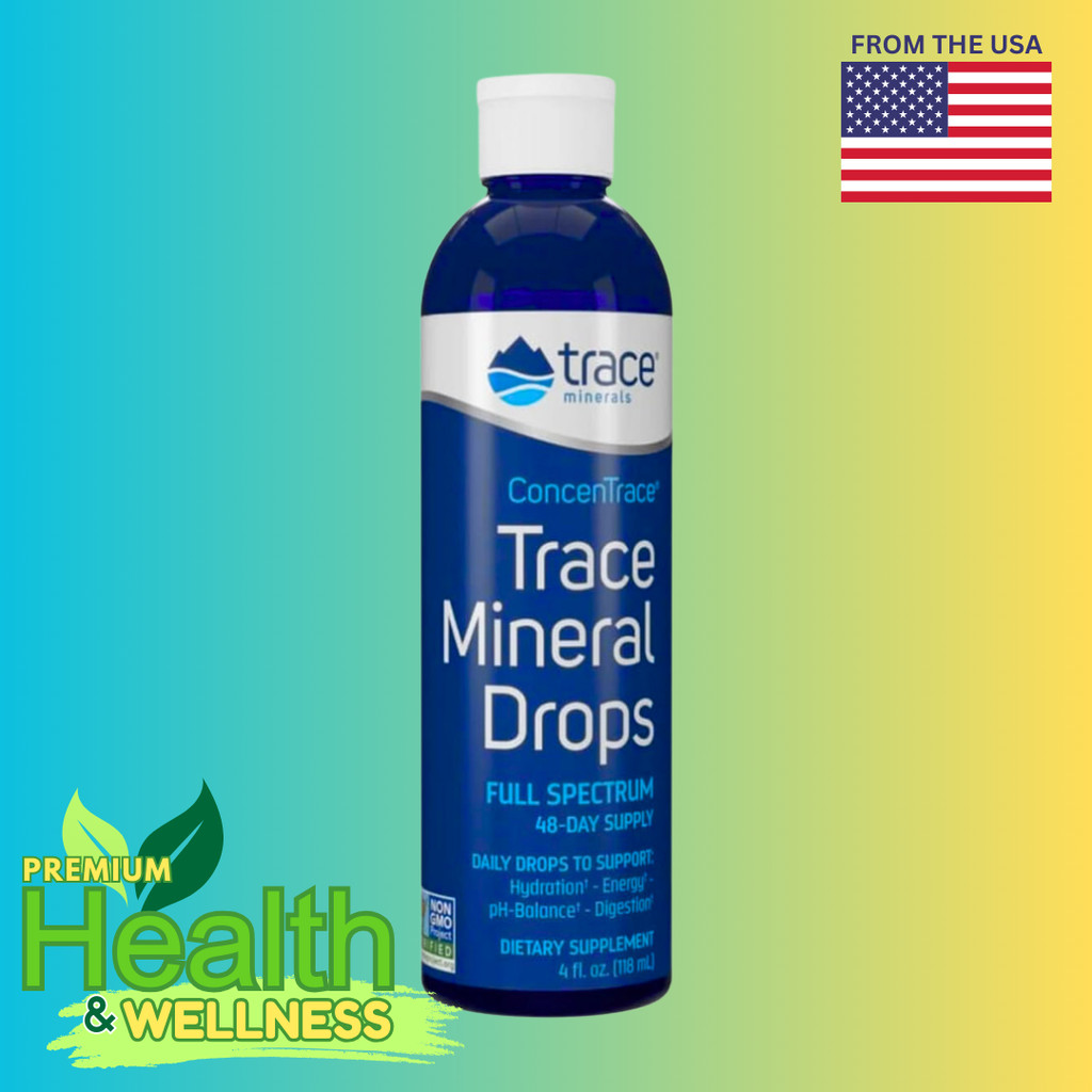 Trace Minerals Drops - Full Spectrum Supplement - 4 fl.oz (118ml ...