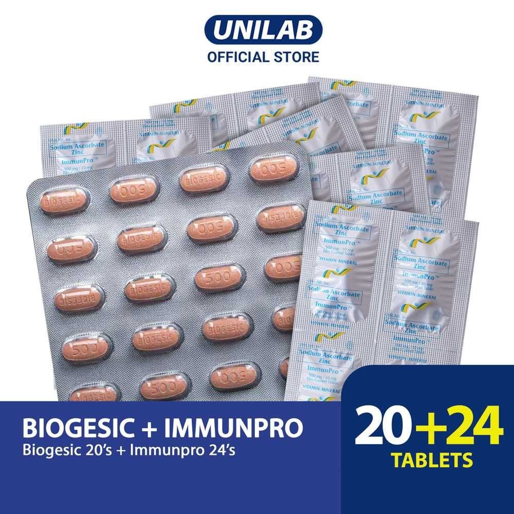 Biogesic 20s + Immunpro 24s | Shopee Philippines