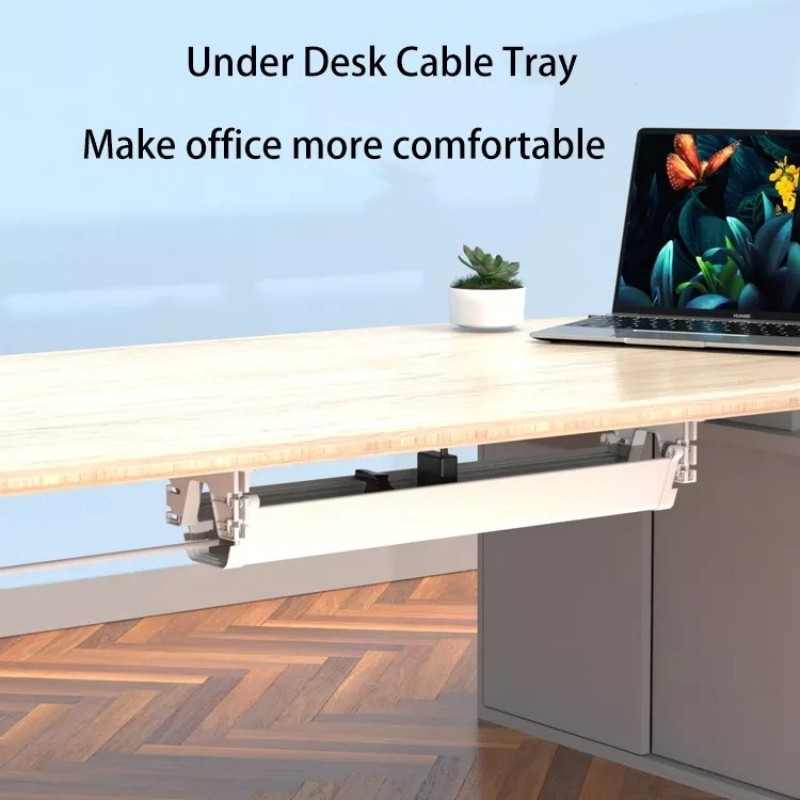 Under Desk Cable Management Tray Office Desk Cable Channel Cable ...