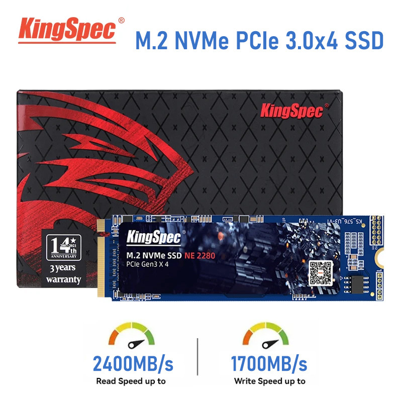 ♦KingSpec M.2 SSD PCIe NVME 128GB 256GB 512GB 1TB Gen3*4 Solid State Drive M.2 2280 SSD Internal ...