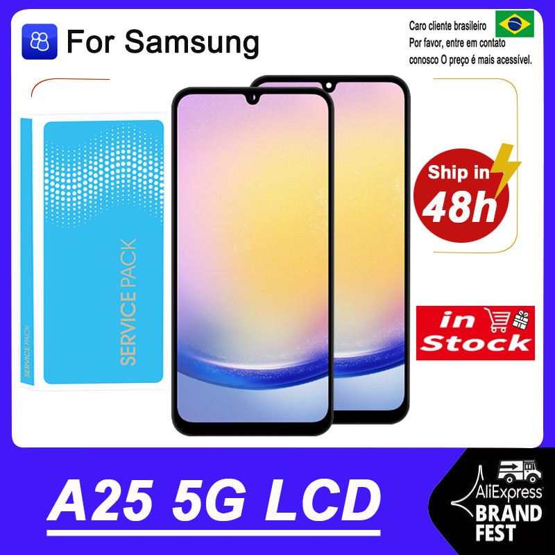 Tested AMOLED LCD Screen For Samsung Galaxy A25 5G SM-A256B Phone 120Hz ...