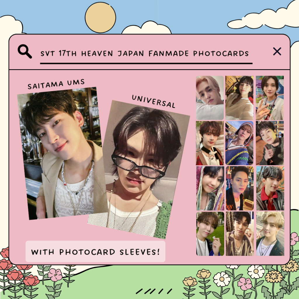 [PER PIECE] 17TH HEAVEN JAPAN POB KPOP GROUP 17 FANMADE UNOFFICIAL ...