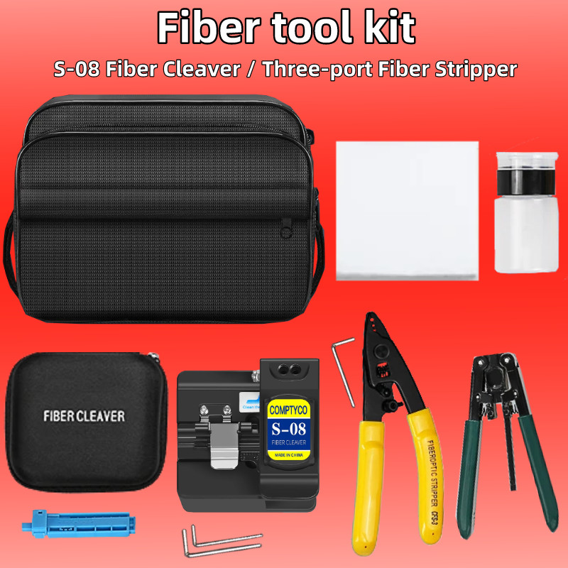 ☆FTTH Fiber Optic Tool Kit With S-08 Fiber Cleaver Optical Fiber ...