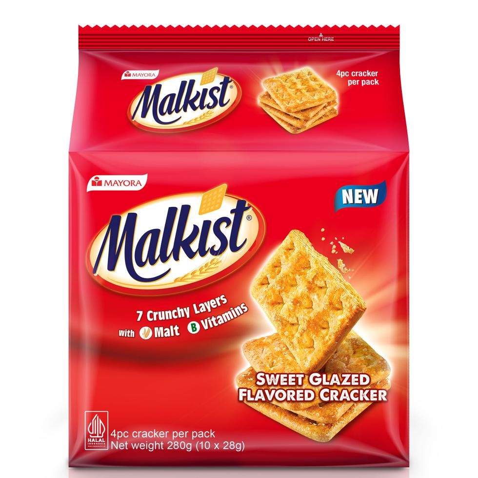 Malkist Cracker Sweet Glazed Flavor 28gx10s | Shopee Philippines