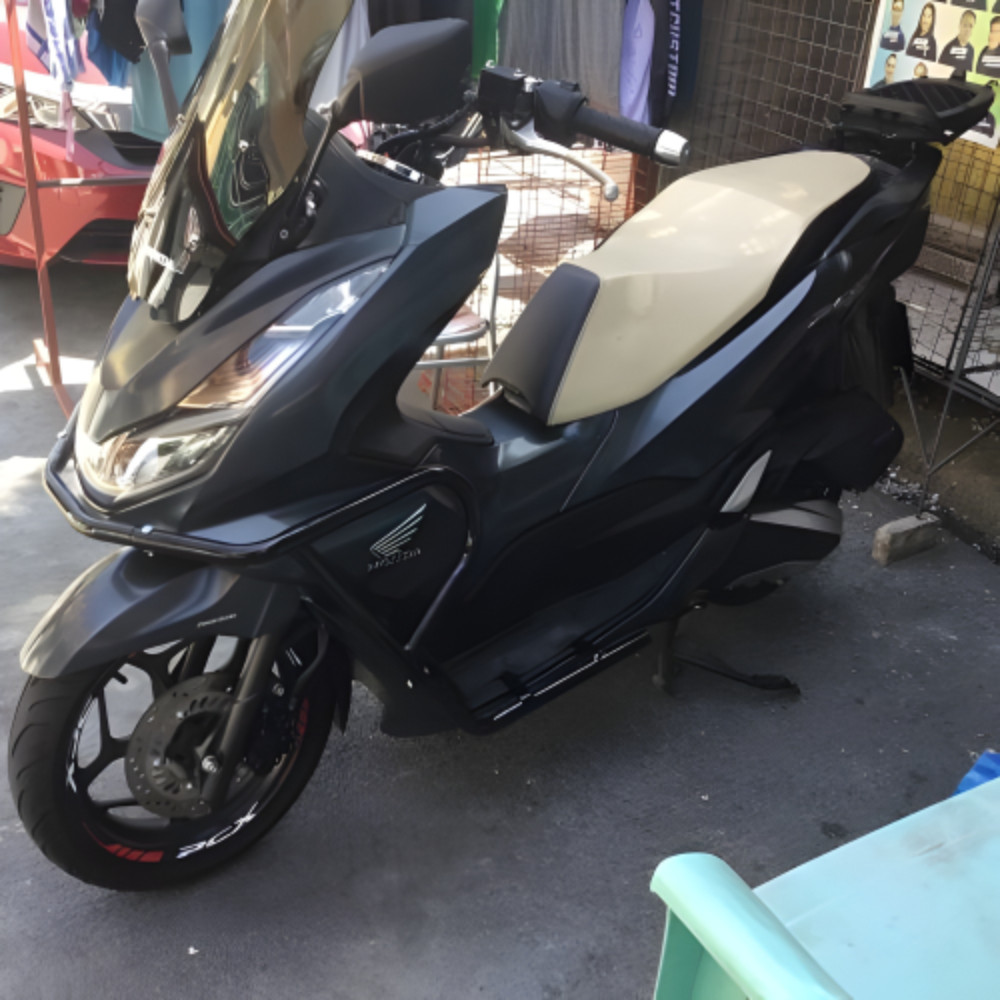 HONDA PCX 160 - HEAVY DUTY FULL CRASH GUARD ( POWDER COAT ) - PHASE 1 ...