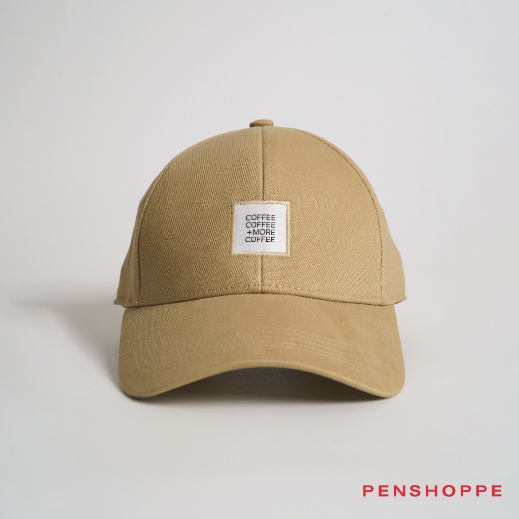 Penshoppe Varsity Cap with Flat Emrboidery (Taupe) | Shopee Philippines
