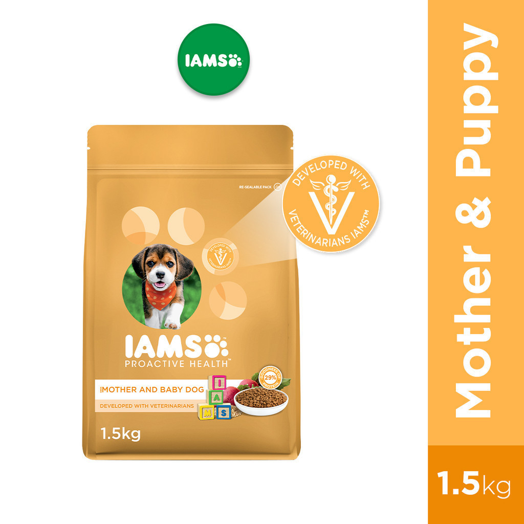 IAMS Proactive Health Premium Dog Food 1.5kg - Mother and Baby | Shopee ...
