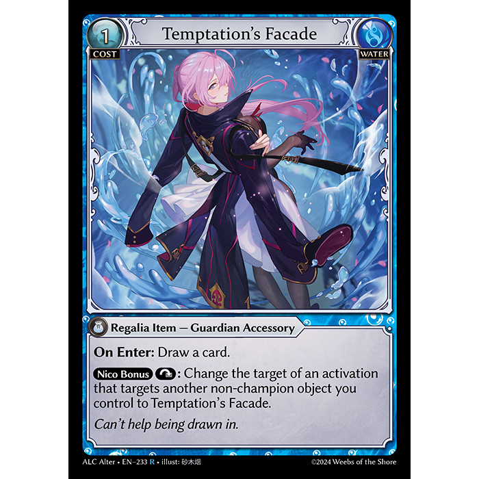 Grand Archive TCG - Temptation'S Facade - R - Alchemical Revolution ...