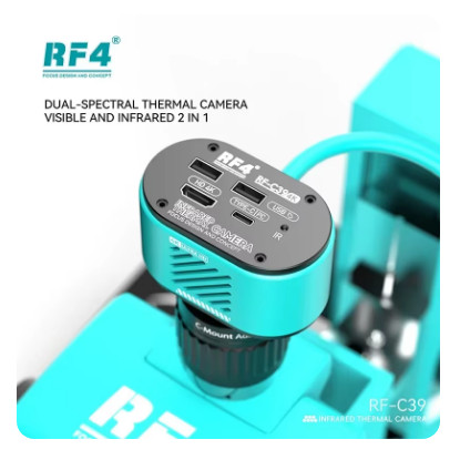 ♝RF4 RF-C39 Industrial 4K HD Trinocular Stereo Microscope Camera Thermal Imager for Phone Solder ...