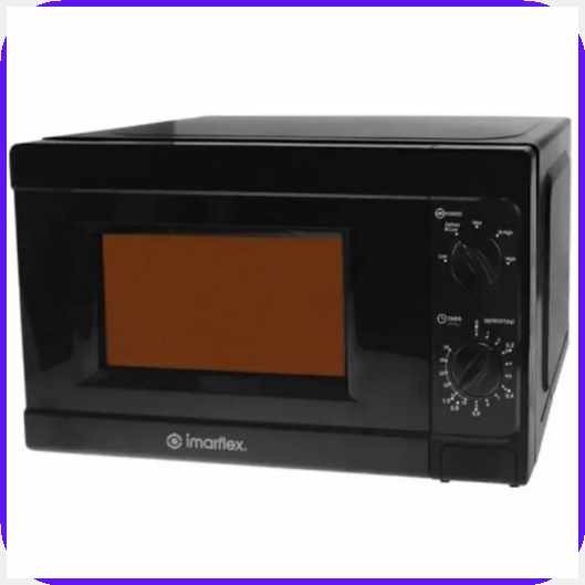 Imarflex[PCMO-H20Rfh$Microwave*Y~Oven?F~20?I@Z@y@F liters Rotary Black ...