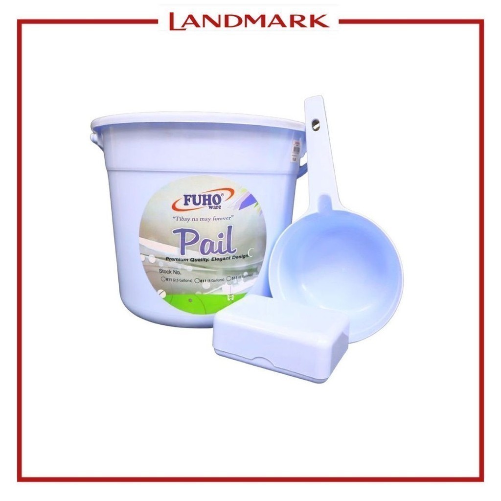Landmark Pail, Water Dipper, and Soap Case Bath Set | Shopee Philippines