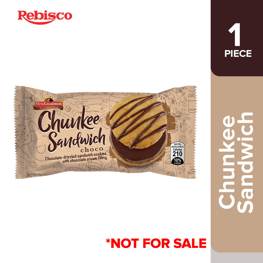 [Not For Sale] Mrs Goodman Chunkee Sandwich Chocolate 40g x 1pc ...