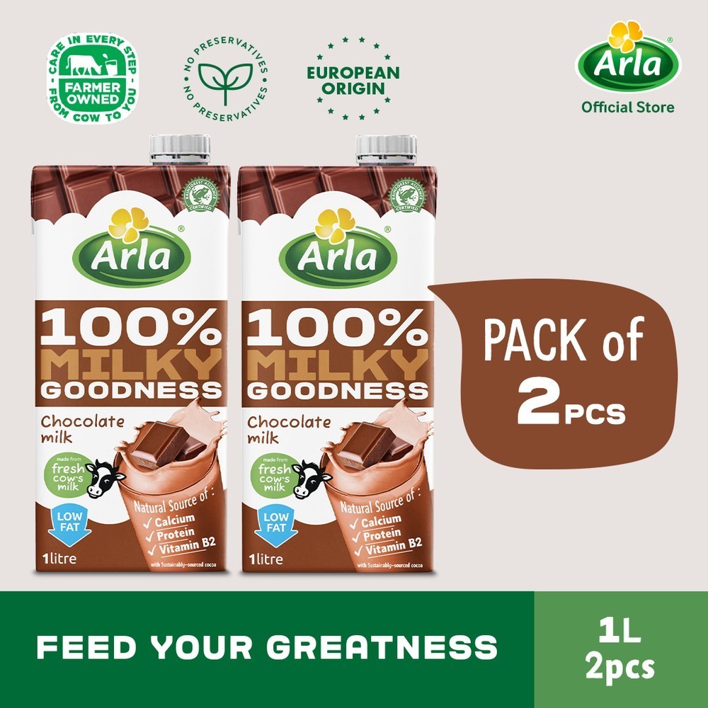 Arla Chocolate Milk 1L 2-Pack (Expiry Date: July 2, 2025) | Shopee ...