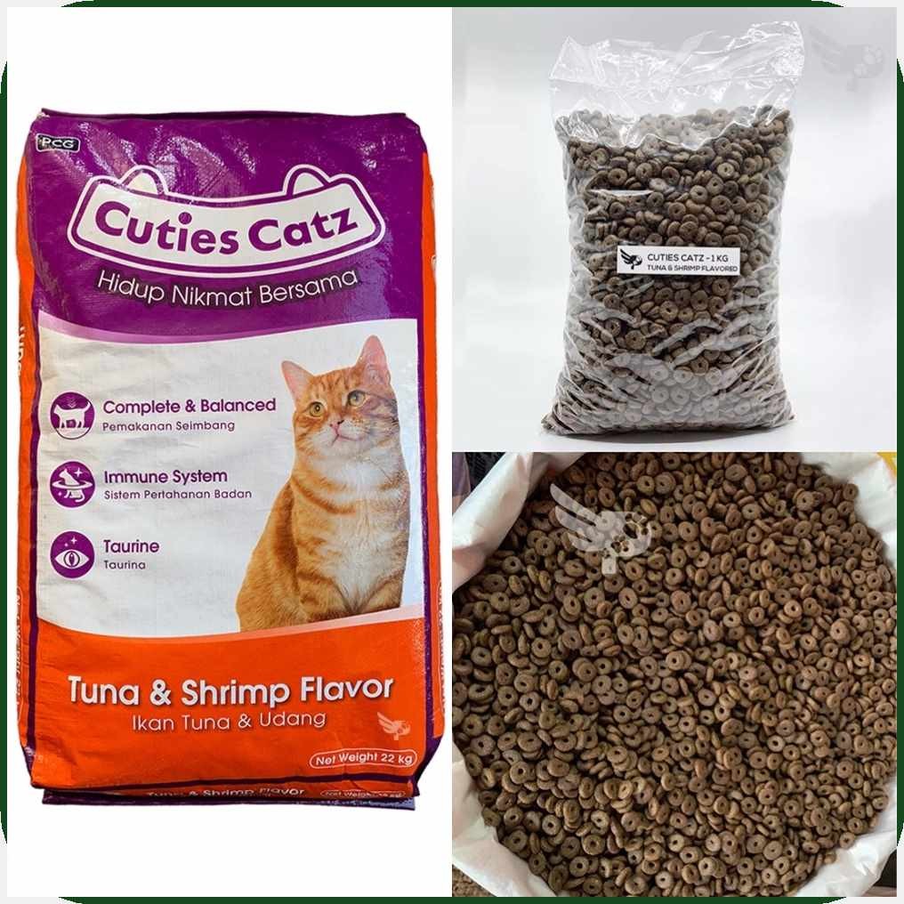 Cuties[MJ.Catz-E:Tuna?NY*&~zL*Shrimp T+Jl+Ax+HH+1kg - Cat Dry Food ...