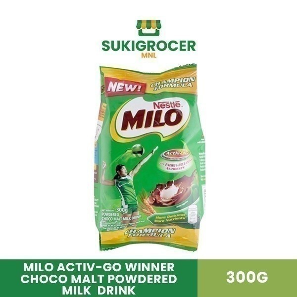 Milo Activ-Go Winner Choco Malt Powdered Milk Drink 300G | Shopee ...