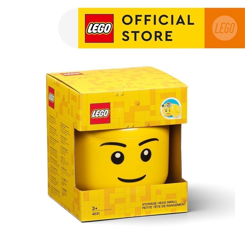 LEGO®️ Storage Head (Small) Boy - Yellow | Shopee Philippines