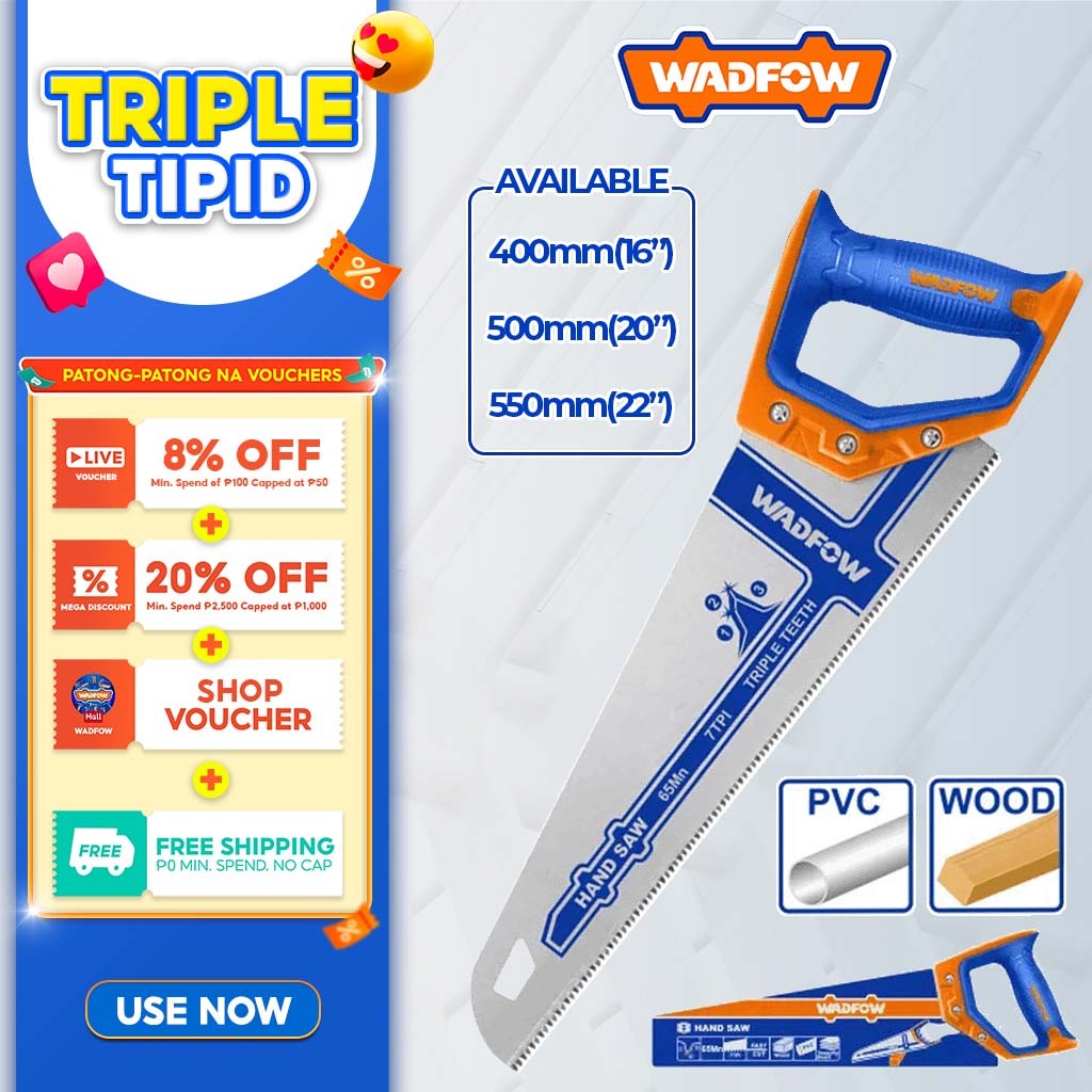 Wadfow WHW8G Fast Cut Heat Treatment Teeth Hand Saw For Cutting Wood, etc. | Shopee Philippines