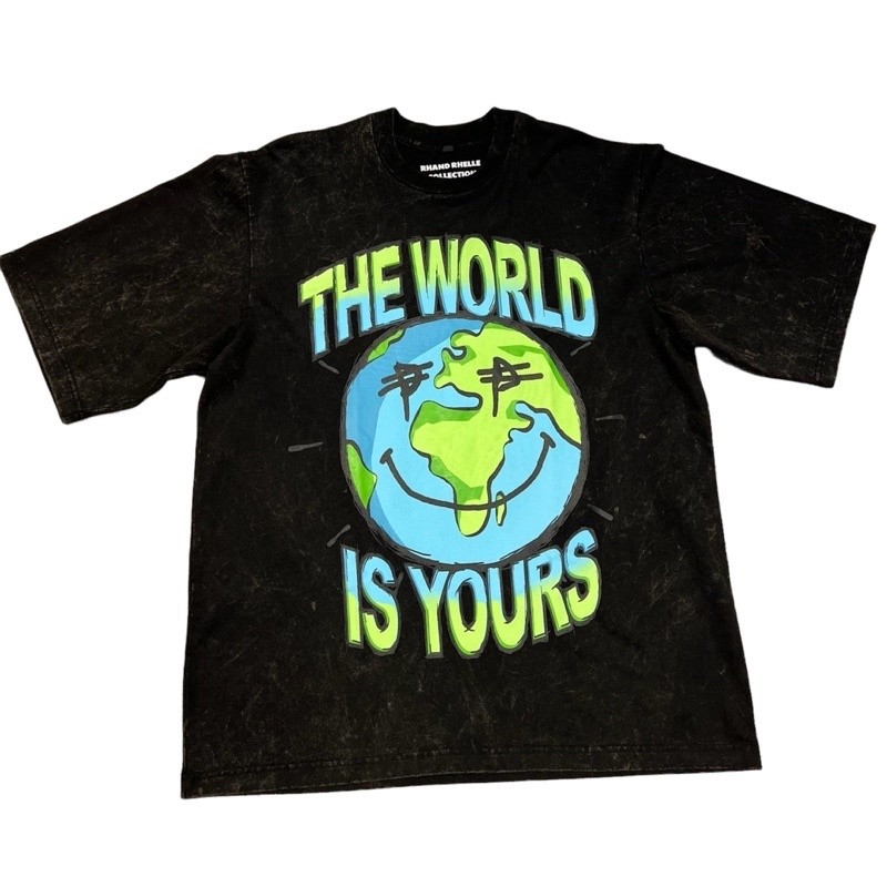 THE WORLD IS YOURS OVERSIZED TEE (RHAND RHELLE COLLECTION) | Shopee ...