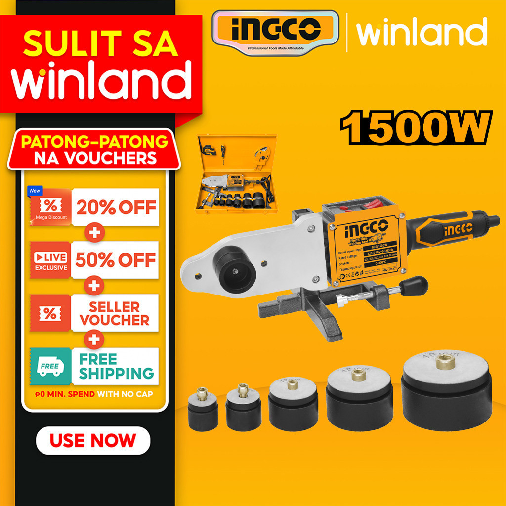 Ingco by Winland Plastic Tube Welding Tool Fusion Machine 1500W ...
