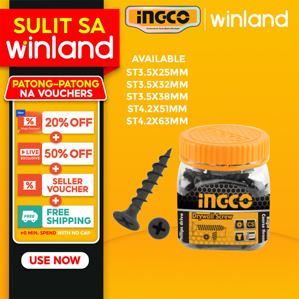 Ingco by Winland Drywall Black Screw ING-HT | Shopee Philippines