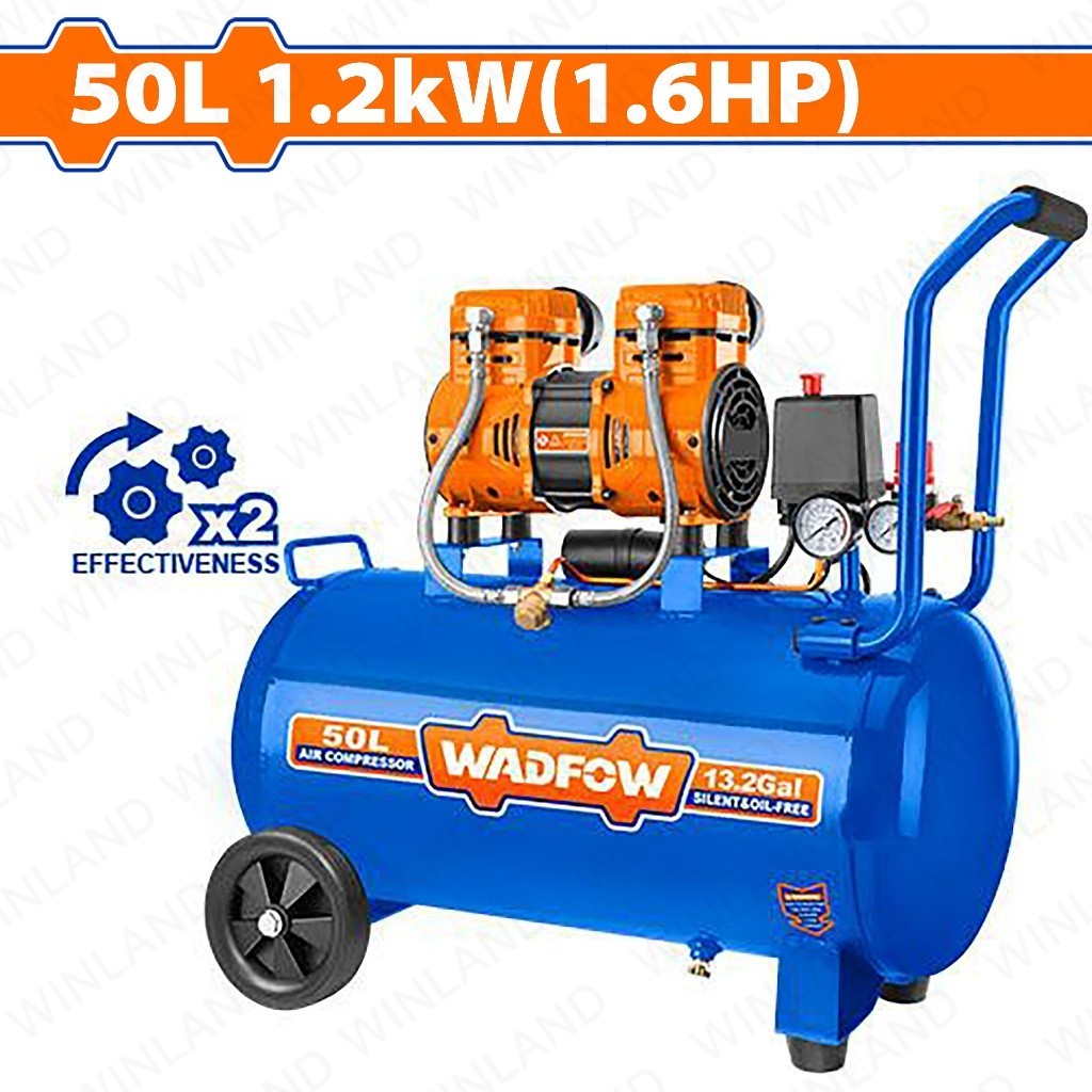 Wadfow by Winland 50L(13.2Gal) Industrial Air Compressor 1200W (1.6HP ...