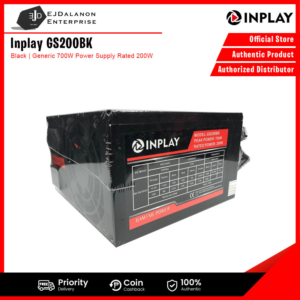 INPLAY Generic Gs200Bk PSU Power Supply 700W for Pc | Shopee Philippines