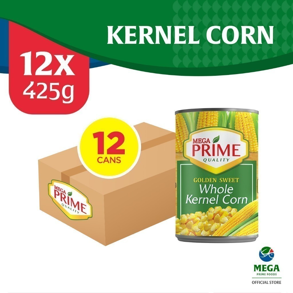 Mega Prime Kernel Corn Easy Open Can 425G By 12'S | Shopee Philippines