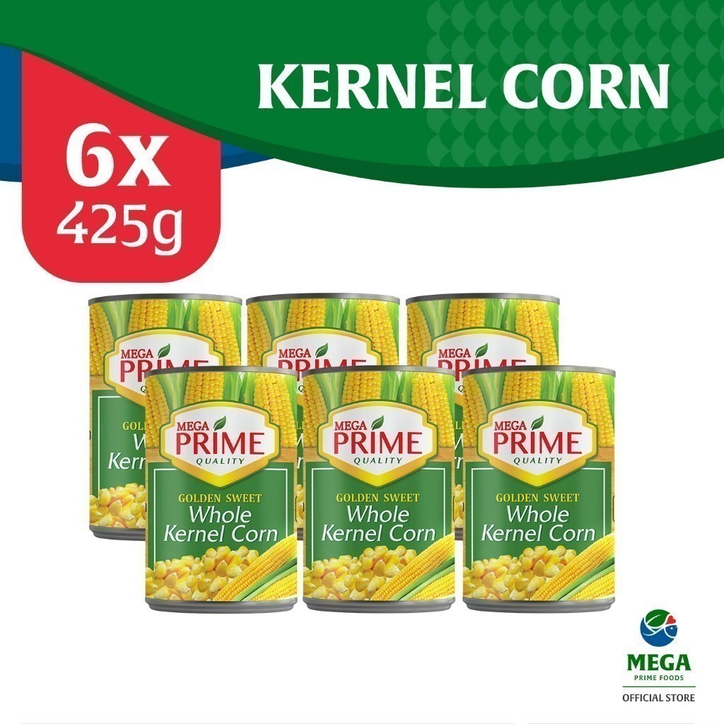 Mega Prime Kernel Corn Easy Open Can 425G By 6'S | Shopee Philippines