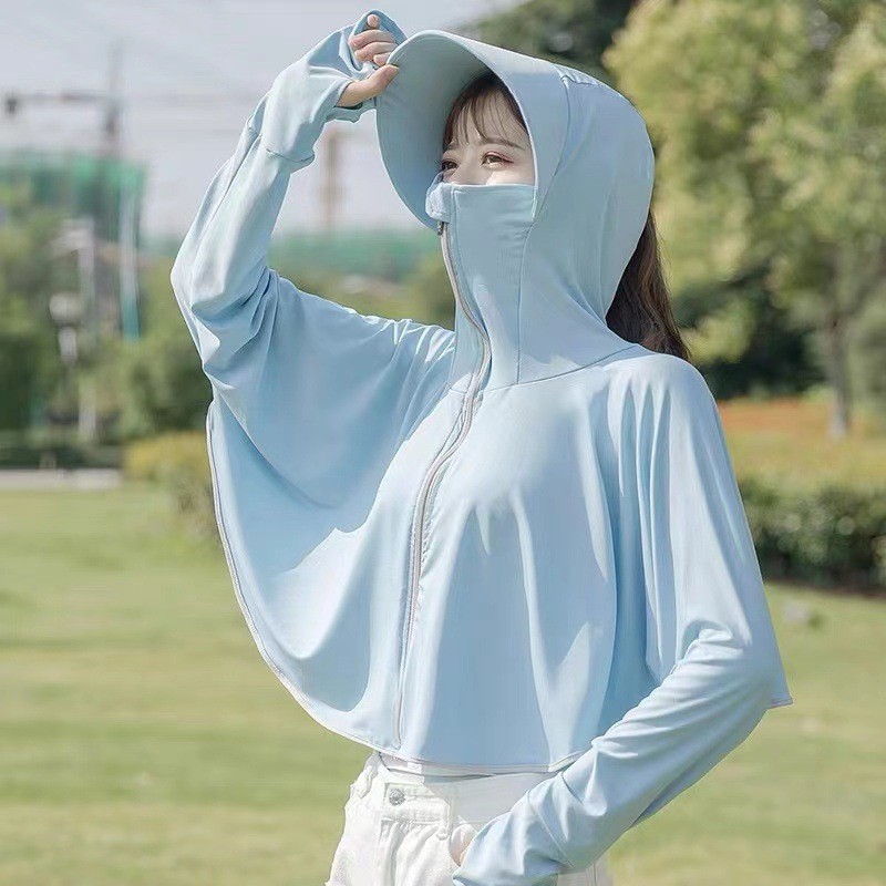 Hat Cover Face Anti-Uv Sun Protection Cycling Sunscreen Hooded ...