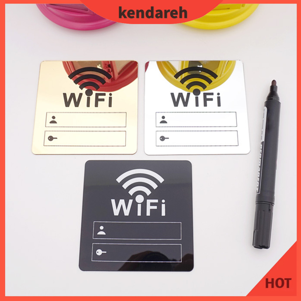 COD| Durable WiFi Hotspot Signage for Office WiFi Password Sign Sticker ...