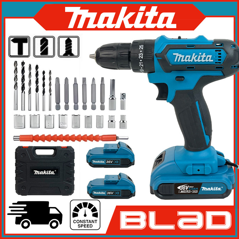 MAKITA DF333D Cordless Drill Hammer Screwdriver Power Tool Set | Shopee ...