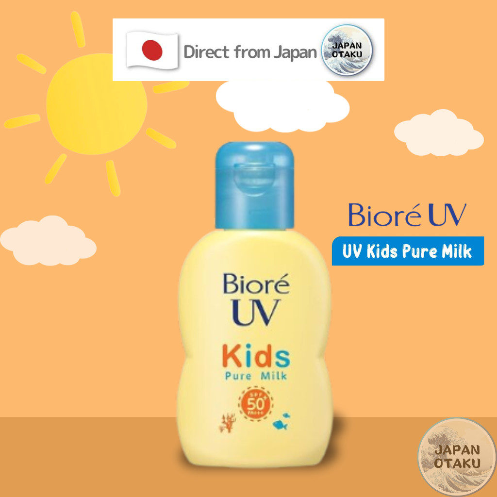 Biore UV Kids Pure Milk Mineral Sunscreen/Sunblock SPF50+ PA+++ 70ml ...